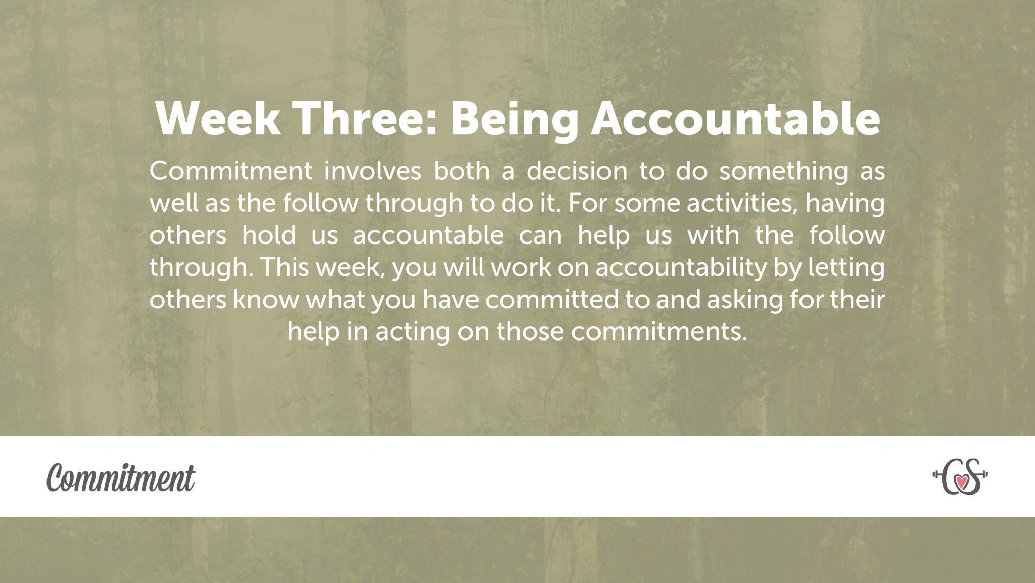 Month 1 – Commitment – CharacterStrong