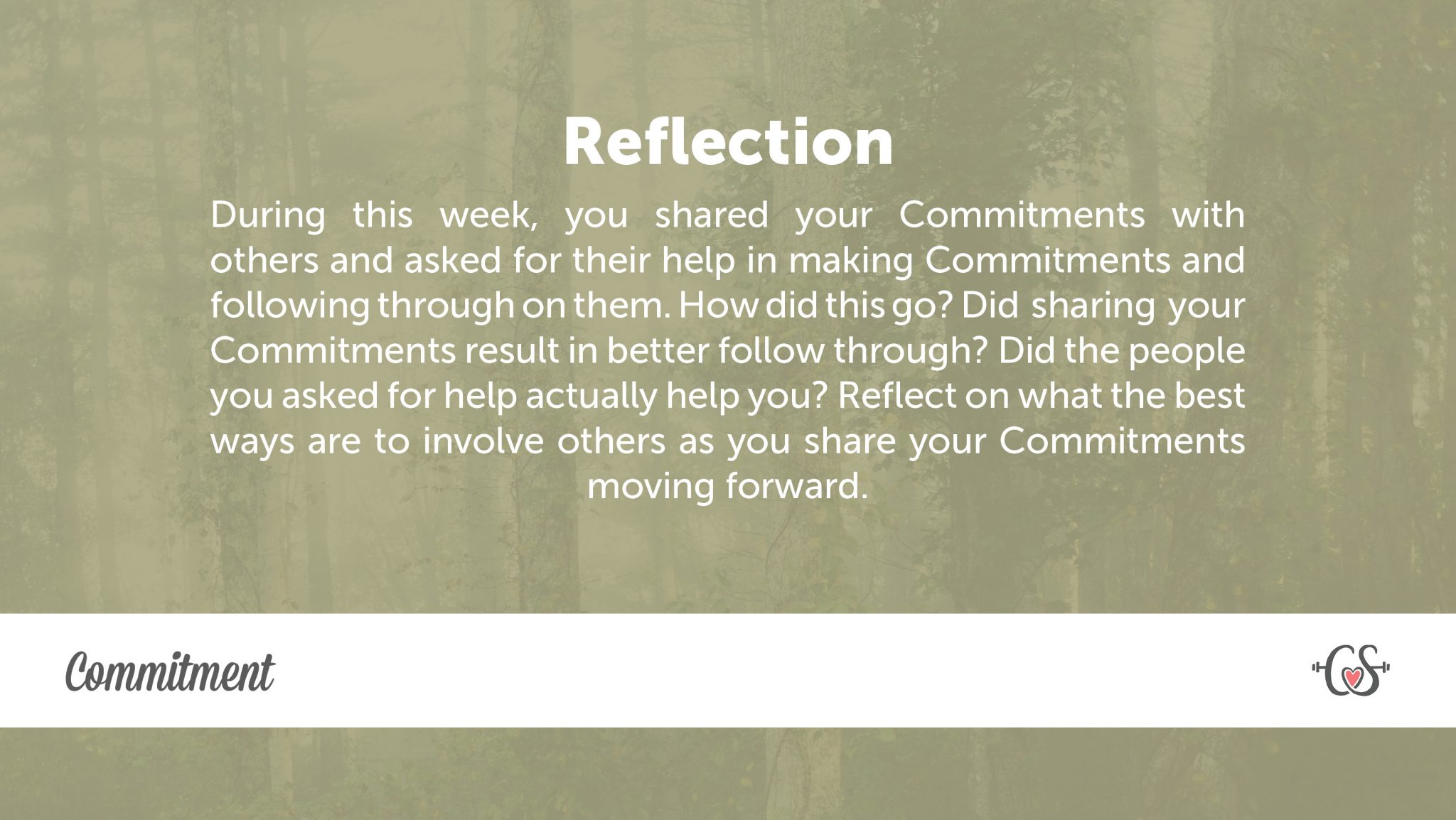 Month 1 – Commitment – CharacterStrong