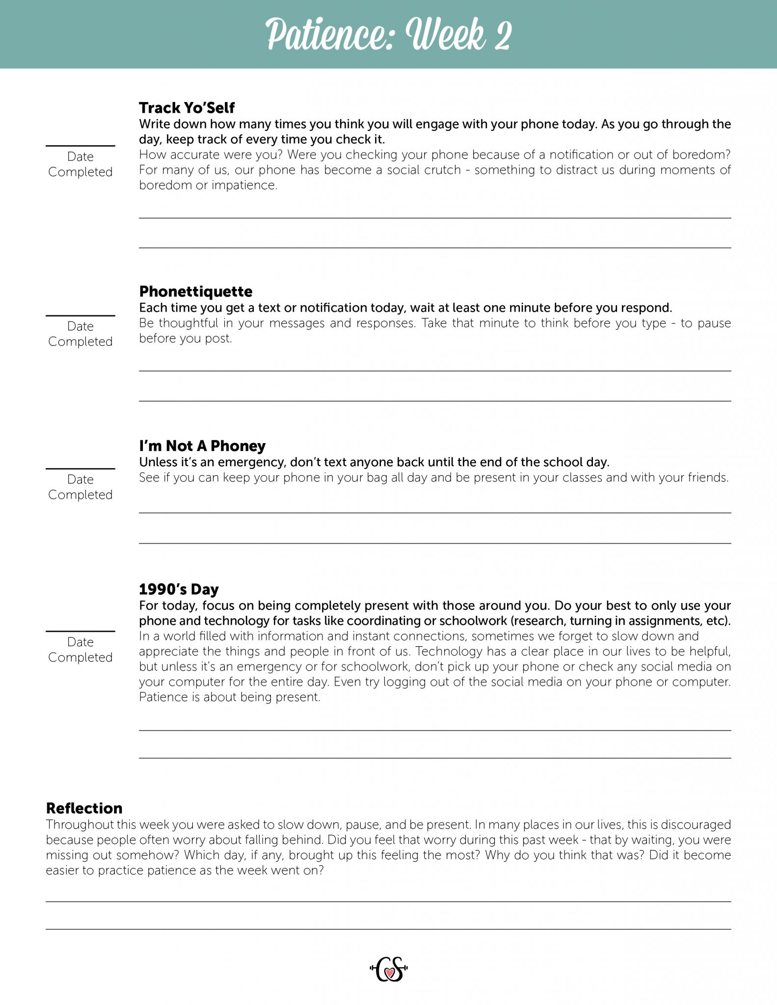 Month 2 – Patience – CharacterStrong